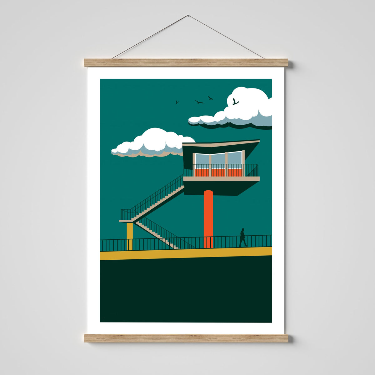 Plimsoll Swing Bridge Control Tower, Bristol print by Susan Taylor ...