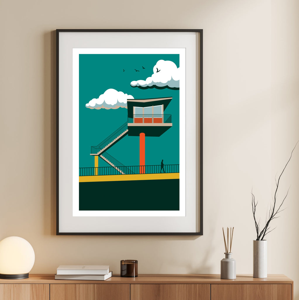 Plimsoll Swing Bridge Control Tower, Bristol print by Susan Taylor ...